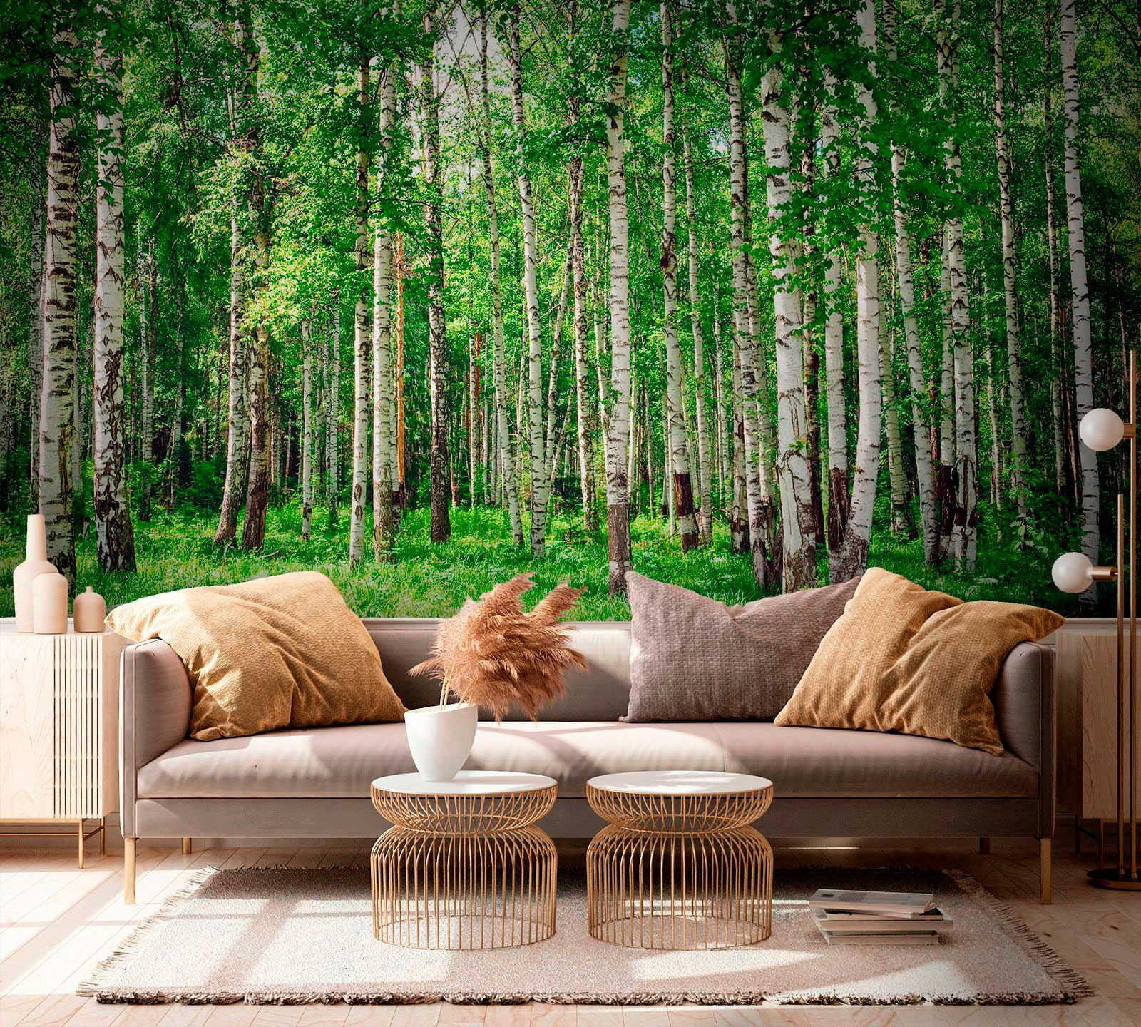 Wall murals Group of trees in a forest : u52530 - Tapeko.us