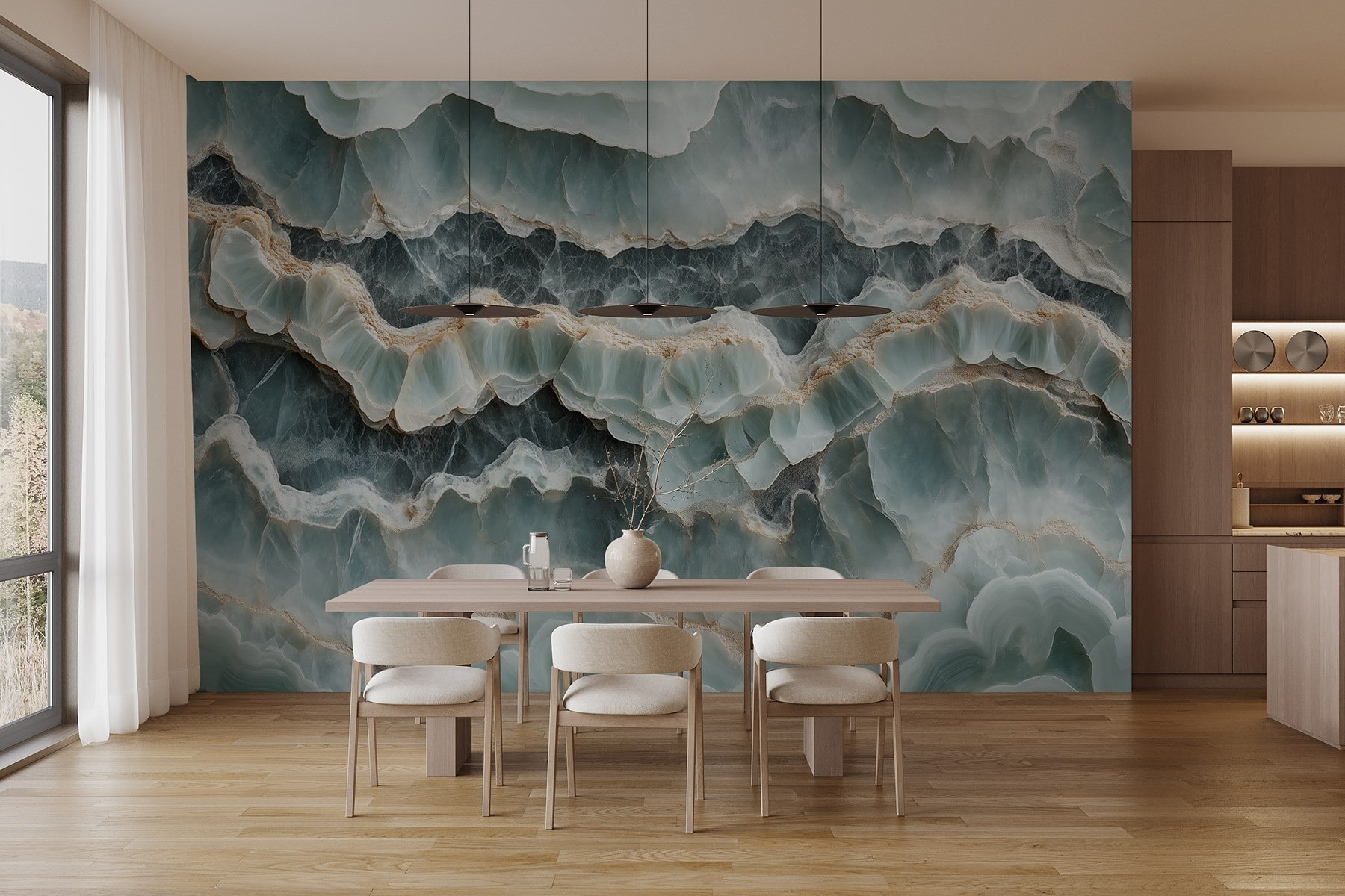 Wall murals Serene layers of natural stone : w08561 - Tapeko.us